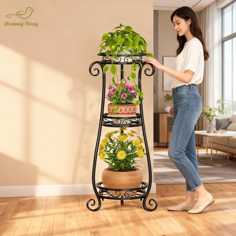3 Tier Plant Stand White - Etsy