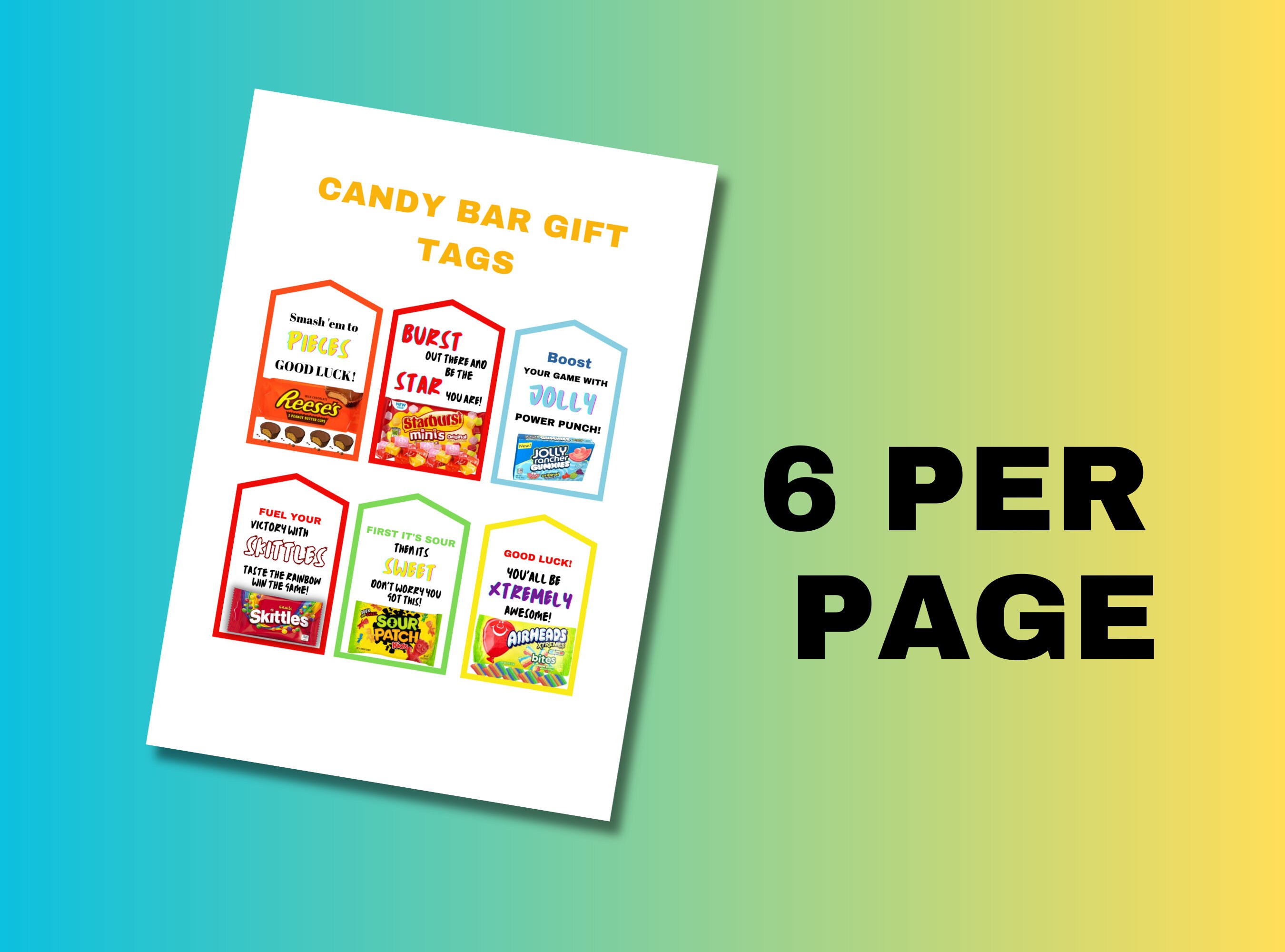 Sports Good Luck Gift Tags, Printable Gift Tag for Athlete, Good Luck ...