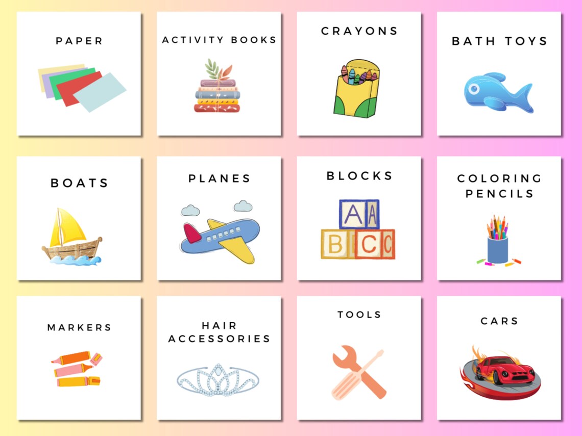 Toy Labels Printable Toy Organization Toy Storage - Etsy
