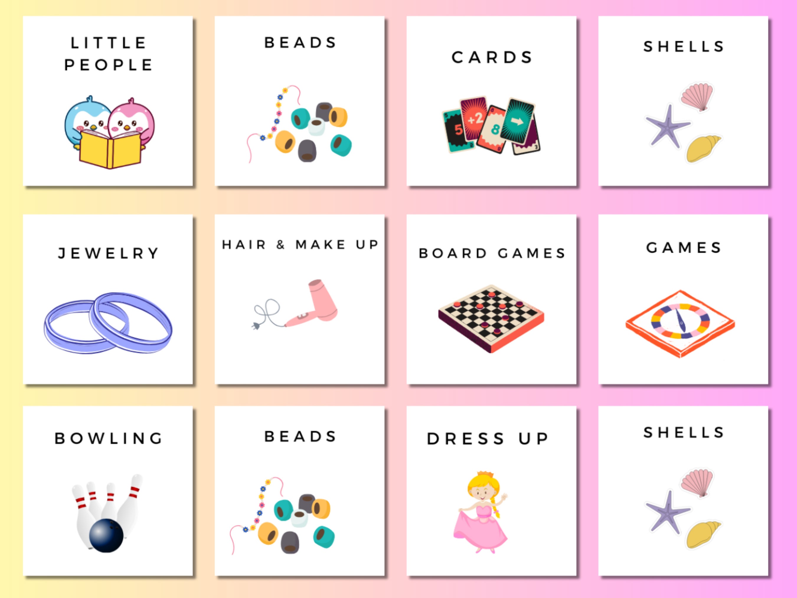 Toy Labels Printable Toy Organization Toy Storage - Etsy