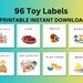 Toy Labels Printable, Toy Organization, Toy Storage, Organization ...