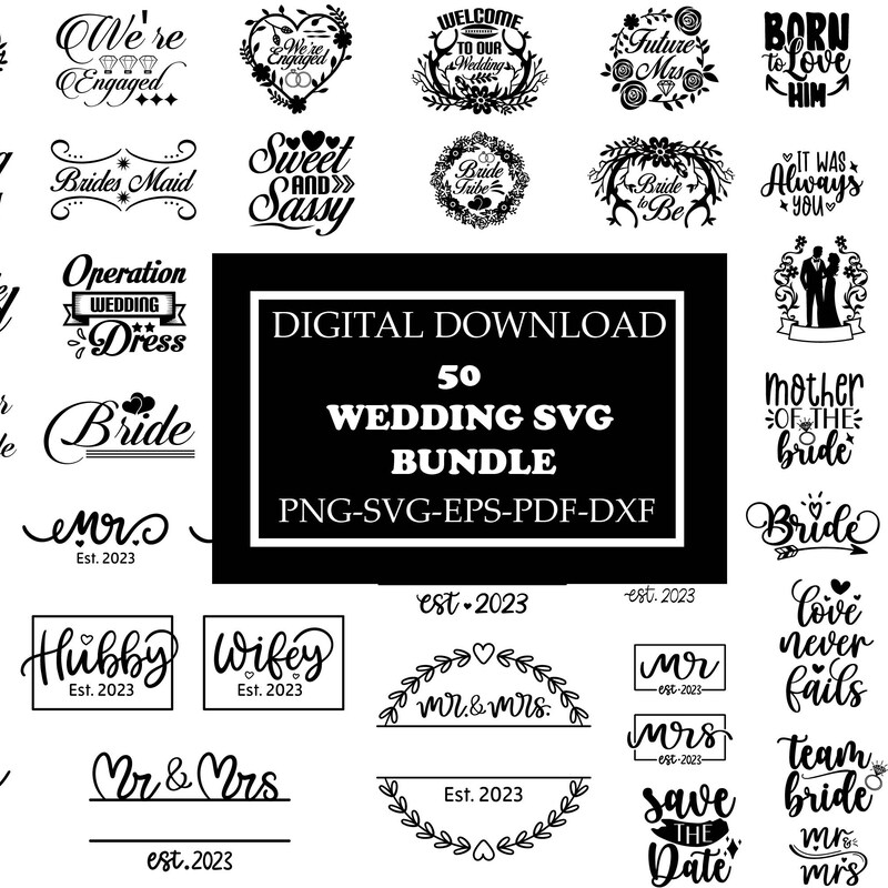 Wedding Svg - Etsy