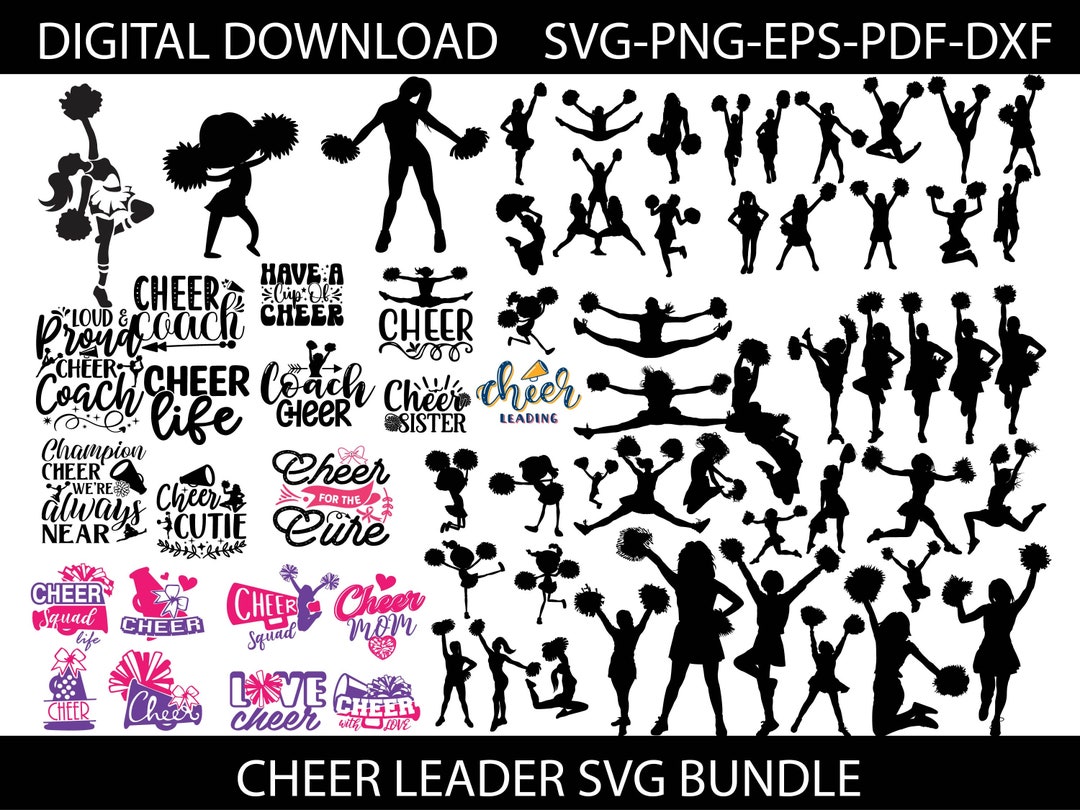 Cheerleader Svg Cheer Svg Cheerleading Svg Cheer Leading Svg Cheer Svg ...