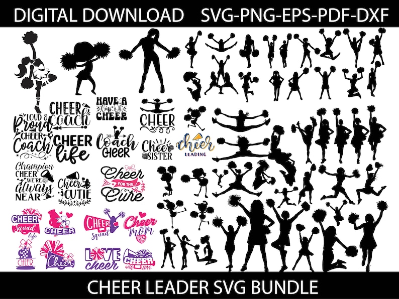 Cheerleader Svg Cheer Svg Cheerleading Svg Cheer Leading Svg Cheer Svg ...