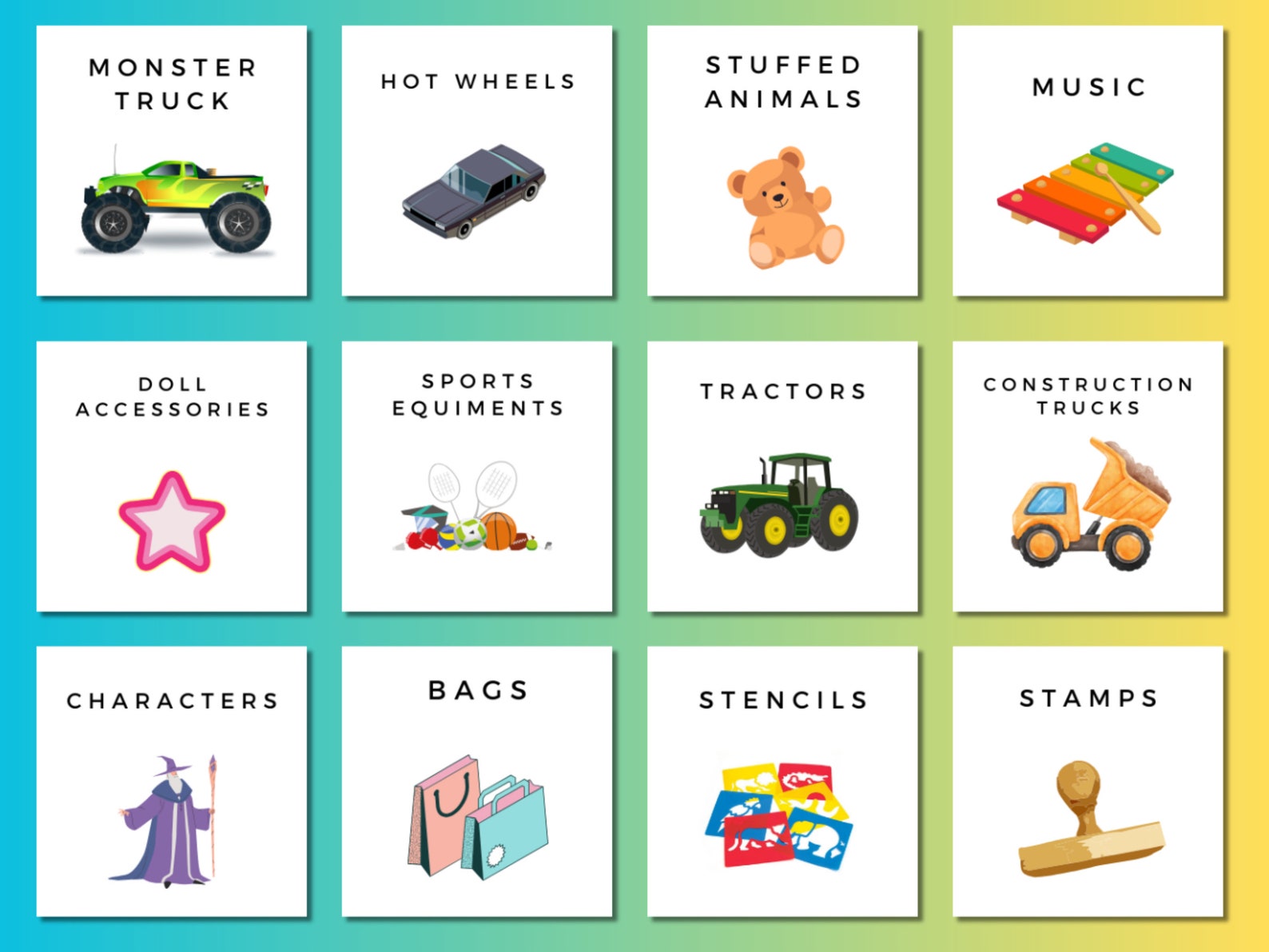 Toy Labels Printable, Toy Organization, Toy Storage, Organization ...