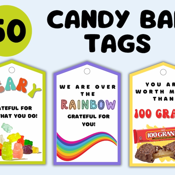 Candy Buffet Tags - Etsy