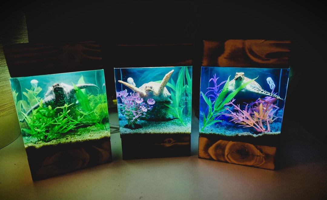 Ocean Lamp Resin – Turtle Lamp LED Night Light | Lamp Sea Ocean ...