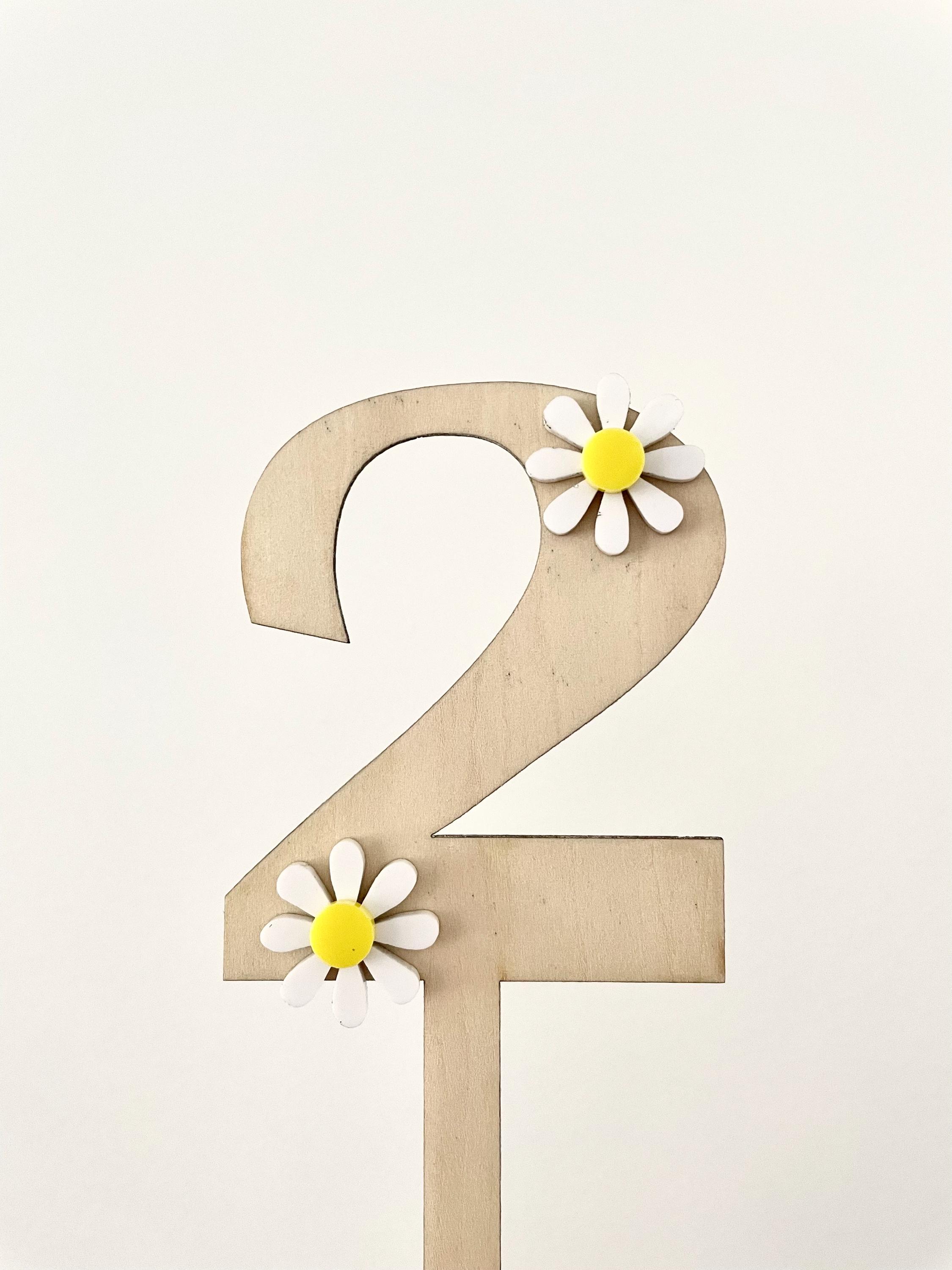 Daisy Cake Topper, Daisy Birthday, Birthday Cake Topper, First Birthday ...