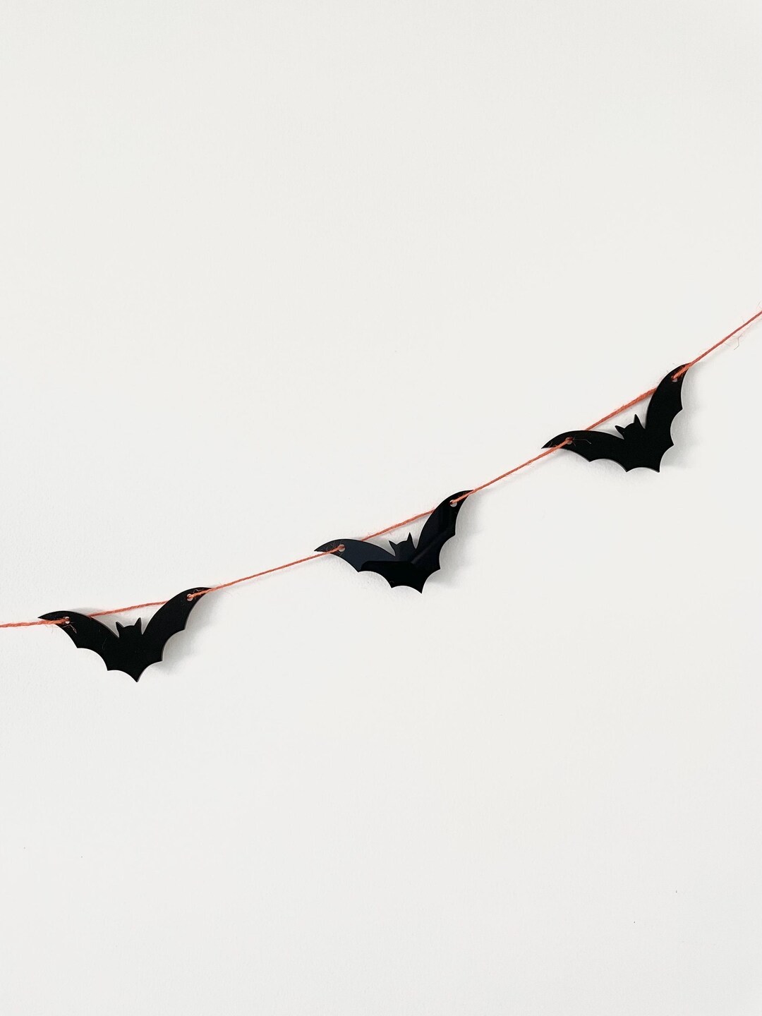 Spooky Acrylic Bat Garland: Halloween Mantle Decor - Etsy