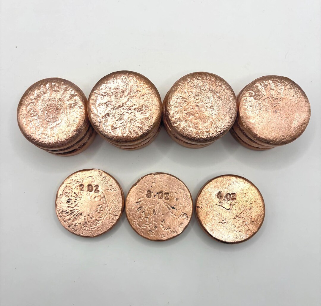 Hand Poured .999 Fine Copper Round – 2 Ounce+ Pure Copper - Etsy