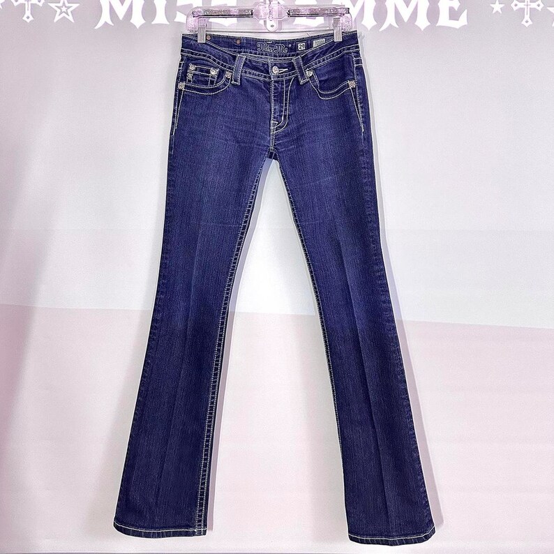 Miss Me Cross Embellished 2000s Low Rise Bootcut Jeans Gorgeous Vintage ...