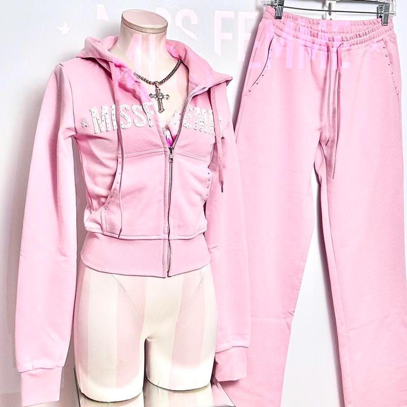 Rhinestone Tracksuit - Etsy