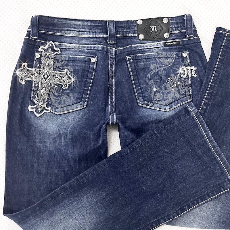 Embellished Jeans - Etsy