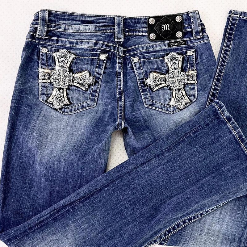 Embellished Jeans - Etsy