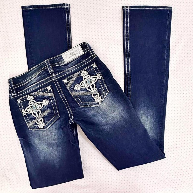 Embellished Jeans - Etsy
