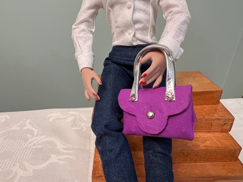 Ostrich Leather Doll Purse/fashion Handbag for 16" Dolls/italian ...