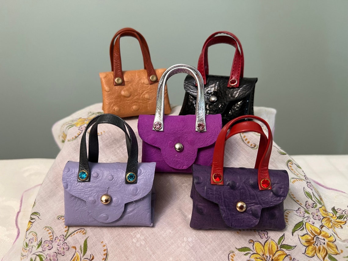 Ostrich Leather Doll Purse/fashion Handbag for 16" Dolls/italian ...
