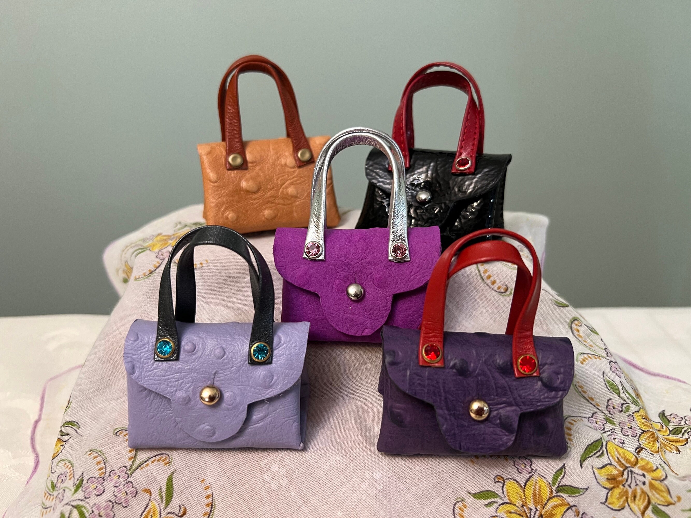 Ostrich Leather Doll Purse/fashion Handbag for 16" Dolls/italian ...