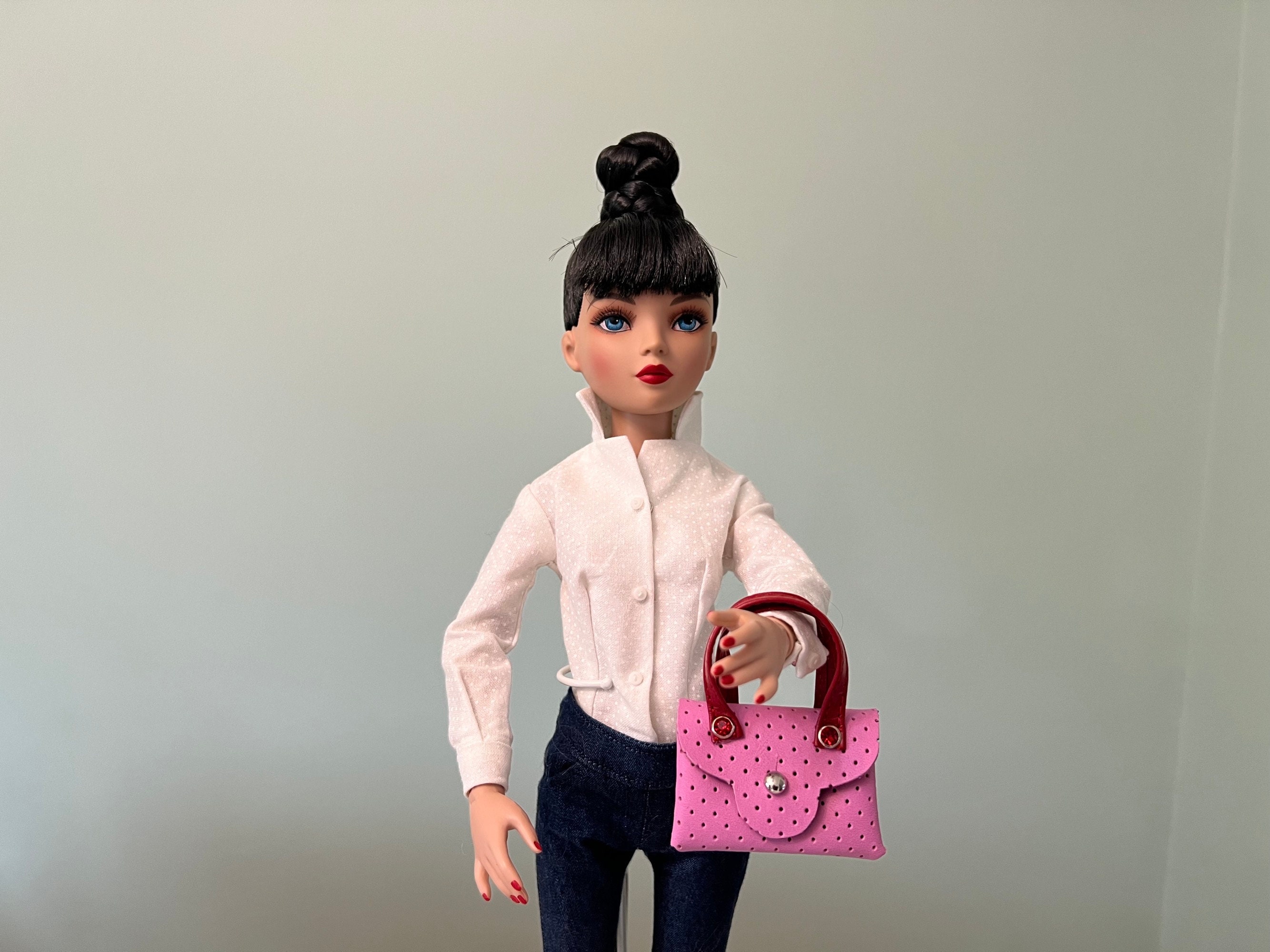 Perforated Leather Doll Purse/fashion Handbag for 16" Dolls/italian ...