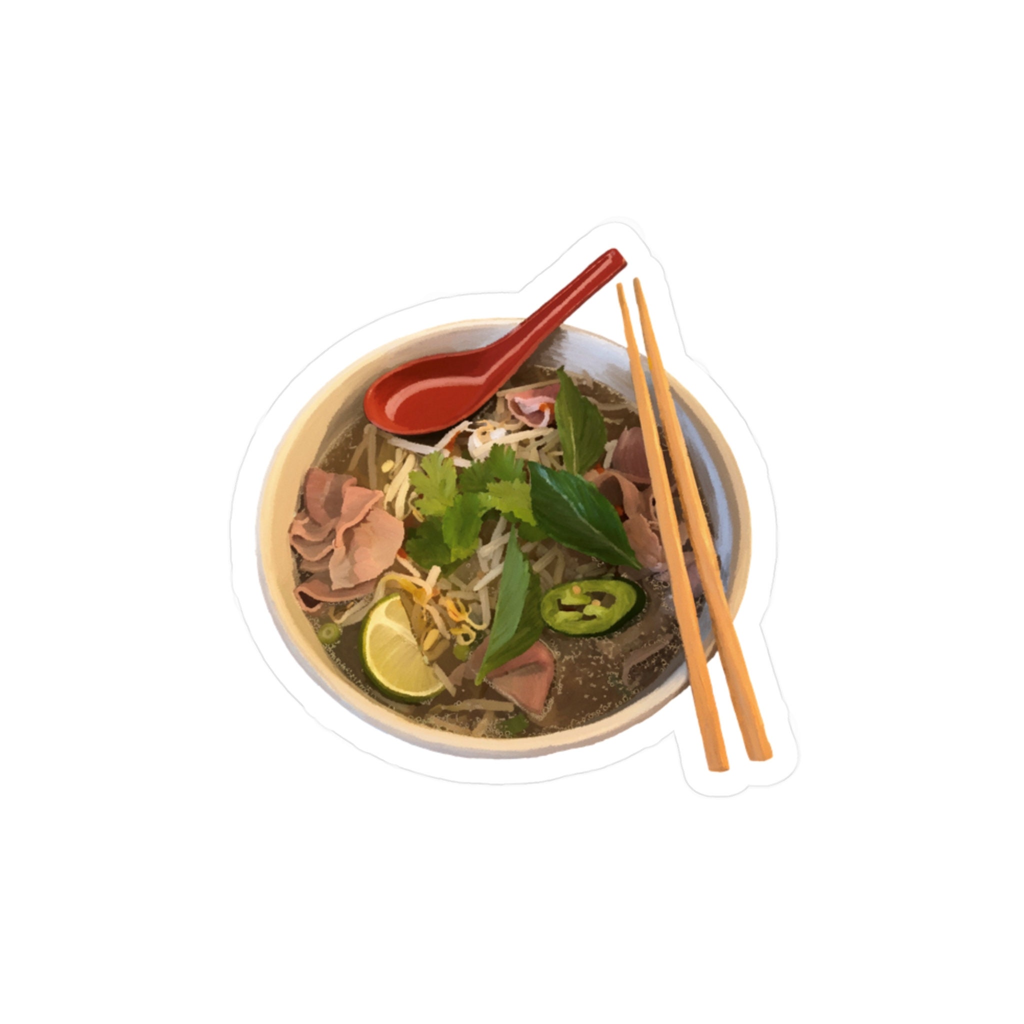 Pho Bowl Vinyl Decal - Etsy