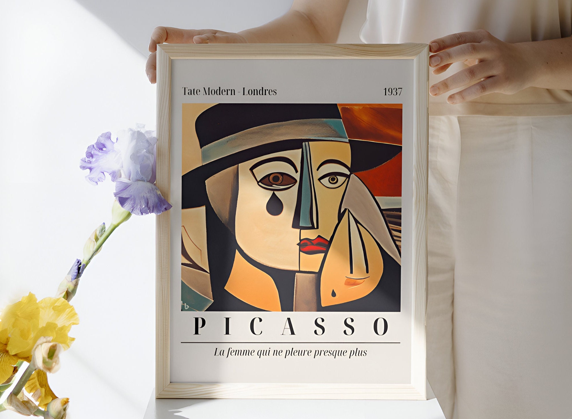 Picasso, the Weeping Woman, Modern Poster, Cubist Poster, Wall Decor ...