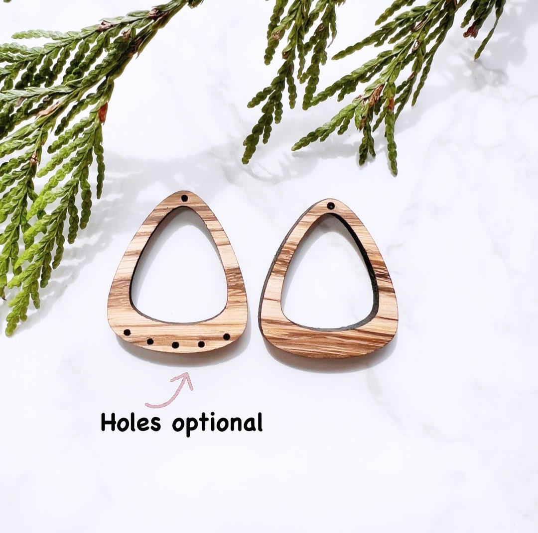 Zebrawood Egg Laser Cut Earring Frame - Etsy