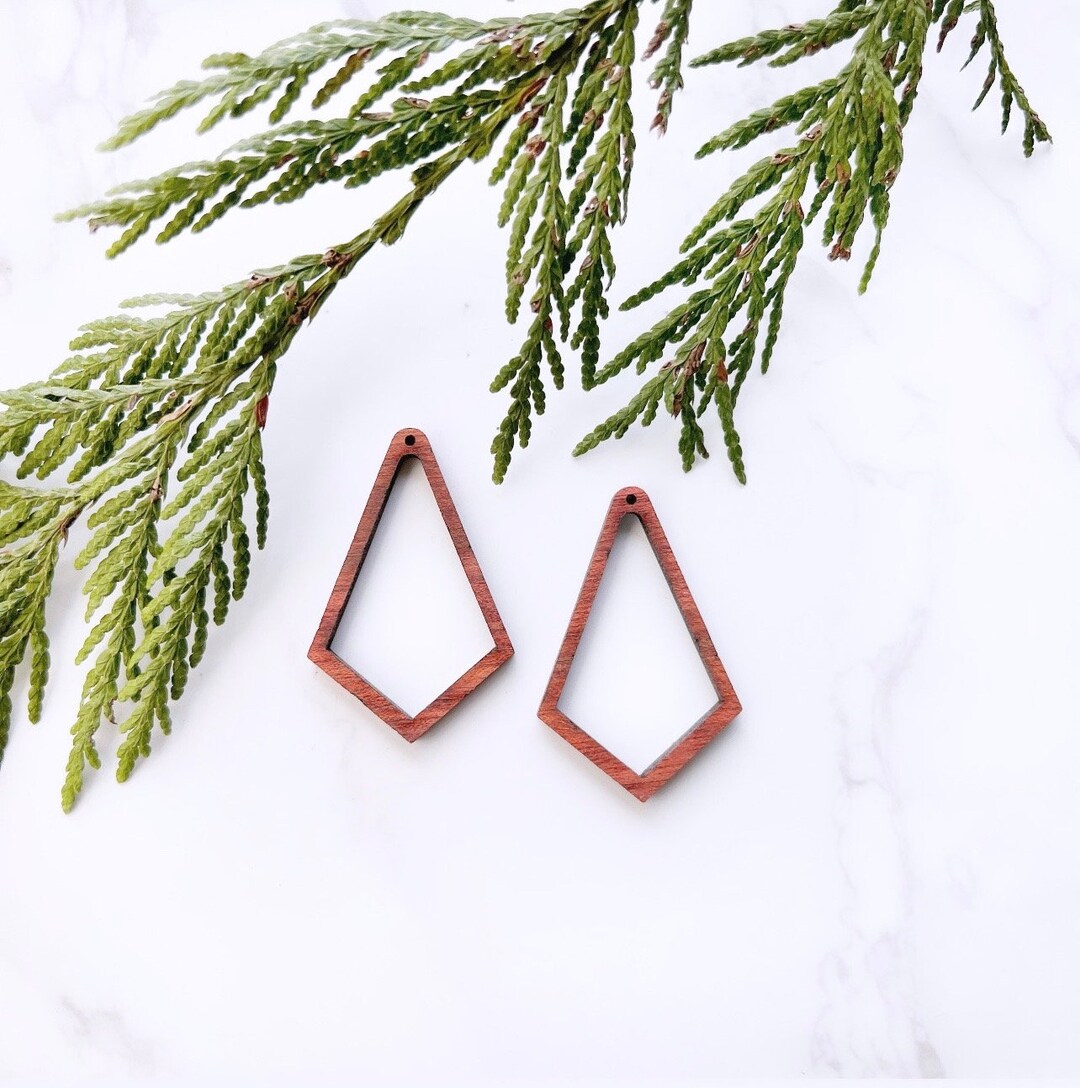 Bloodwood Kite Laser Cut Earring Frame - Etsy