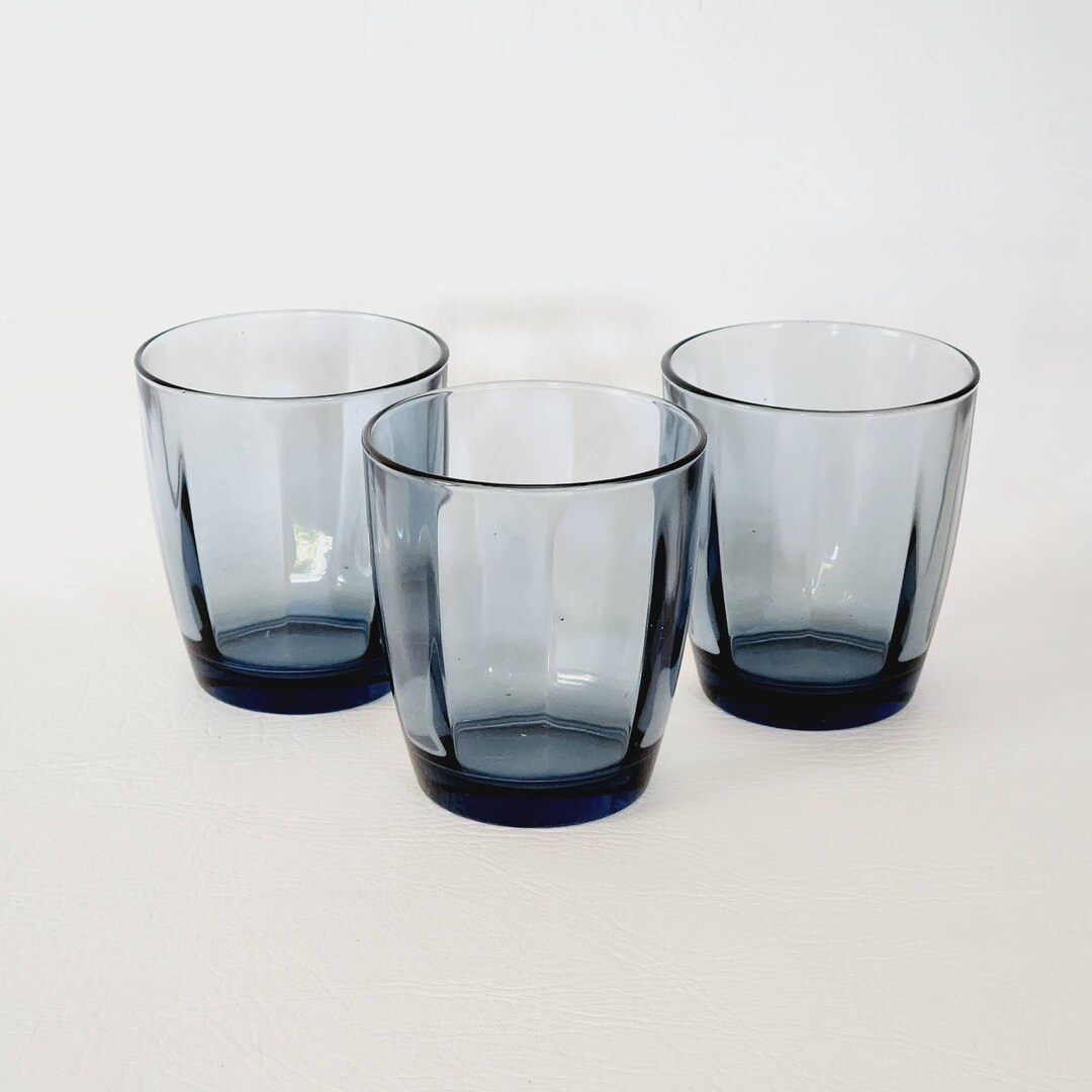 Bormioli Rocco, pulsar Glass Water Ocean Blue, Set of 3 Rocks Glasses - Etsy