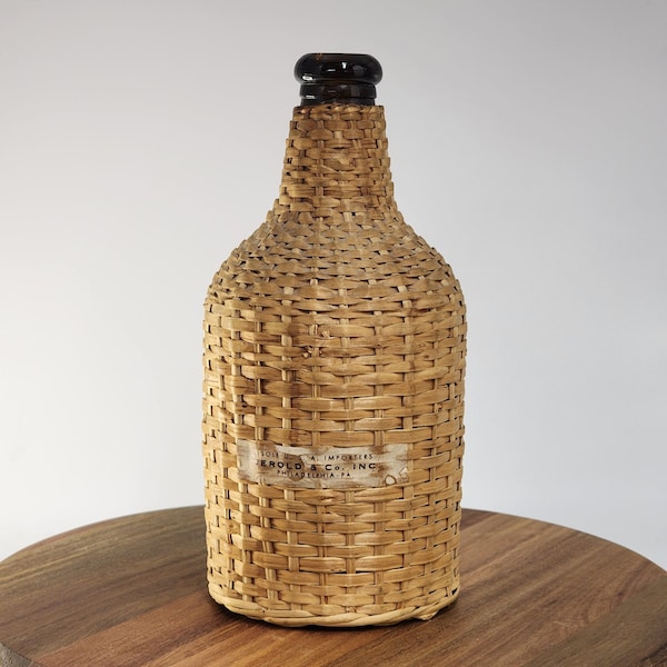 Wicker Bottle - Etsy