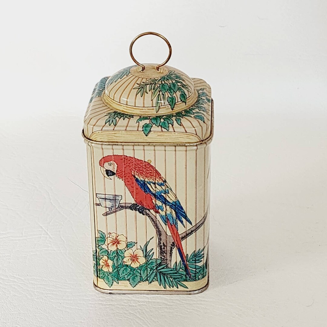 Keller-charles of Phila. Bird Cage Tin Kurki Parrot Macaw Tucan ...