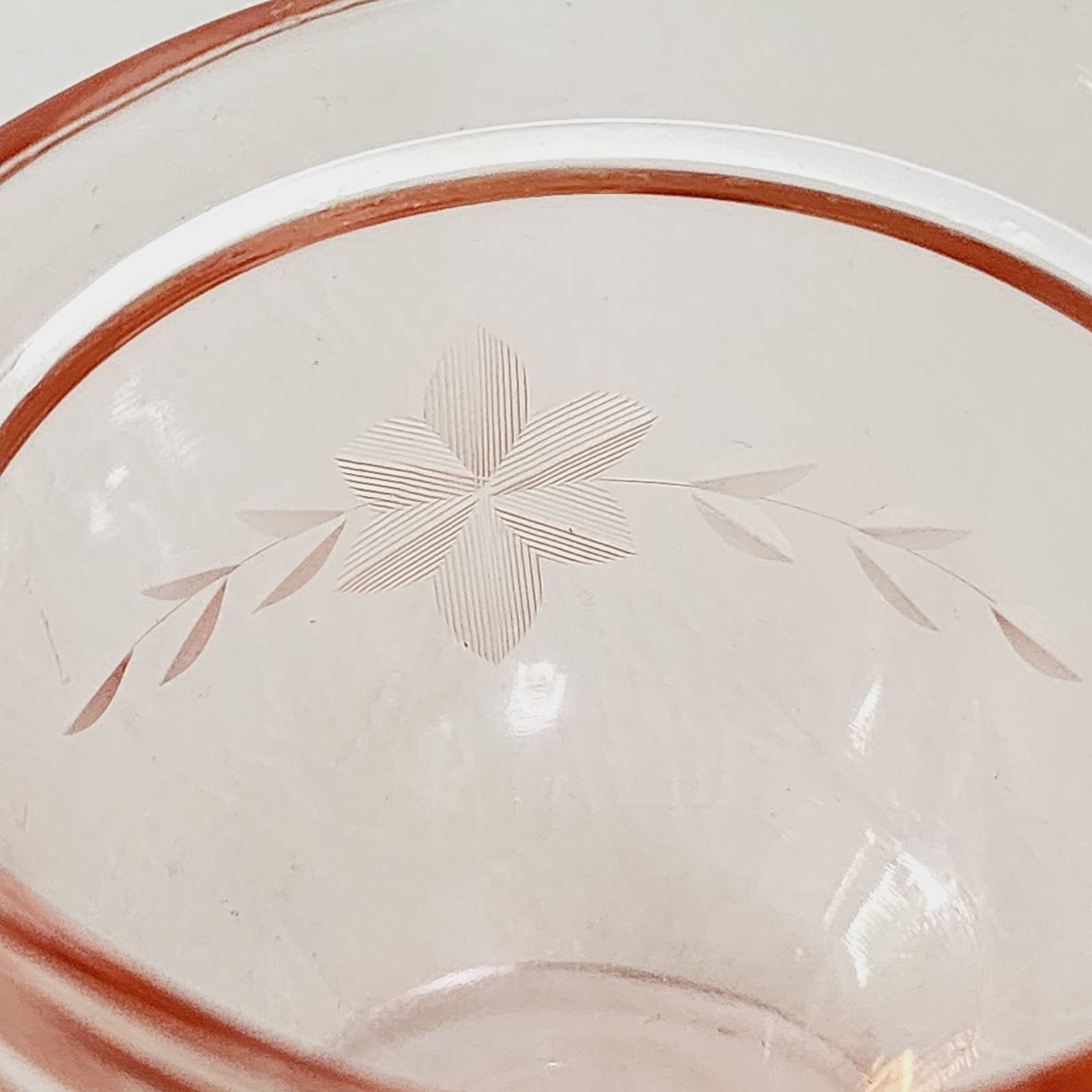 Vintage Footed Pink Depression Glass Creamer Pitcher Etched Daisy ...