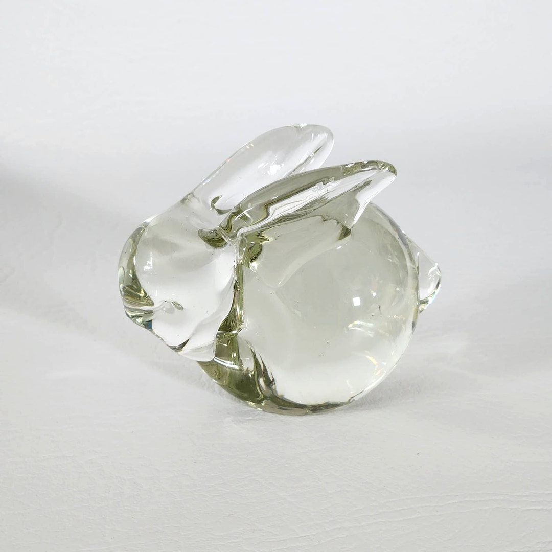 Blown Glass Bunny Paperweight, Glass Rabbit Paper Weight, Bunny Desk ...