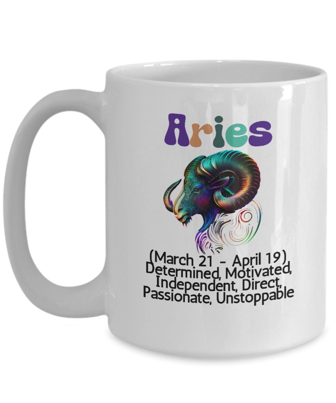 Aries Mug, Eccentric Mug, Offbeat Decor, Unconventional Cup, Aries ...