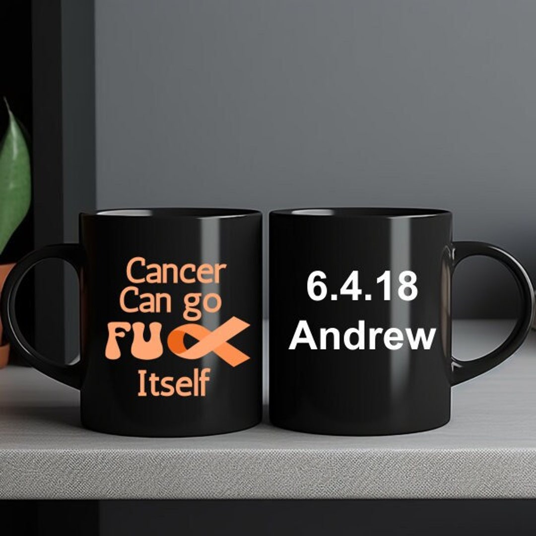 Leukemia Cancer Personalized Memorial Mug, Kidney Cancer Memorial Gift ...