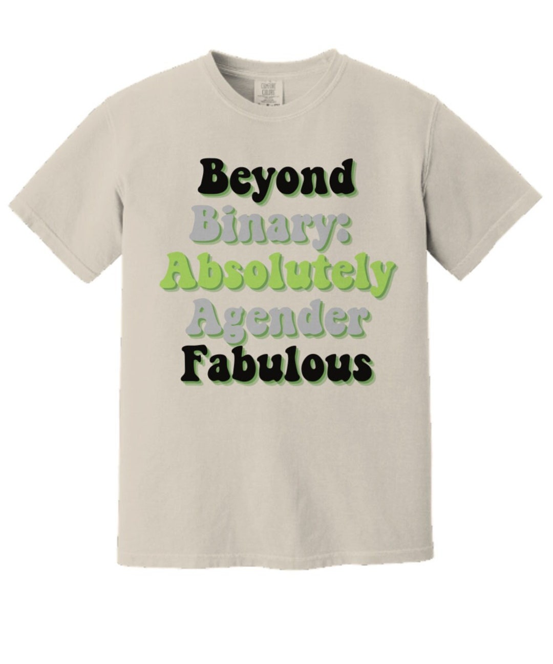 Agender T-shirt, Beyond Binary Absolutely Agender Fabulous T, Agender ...