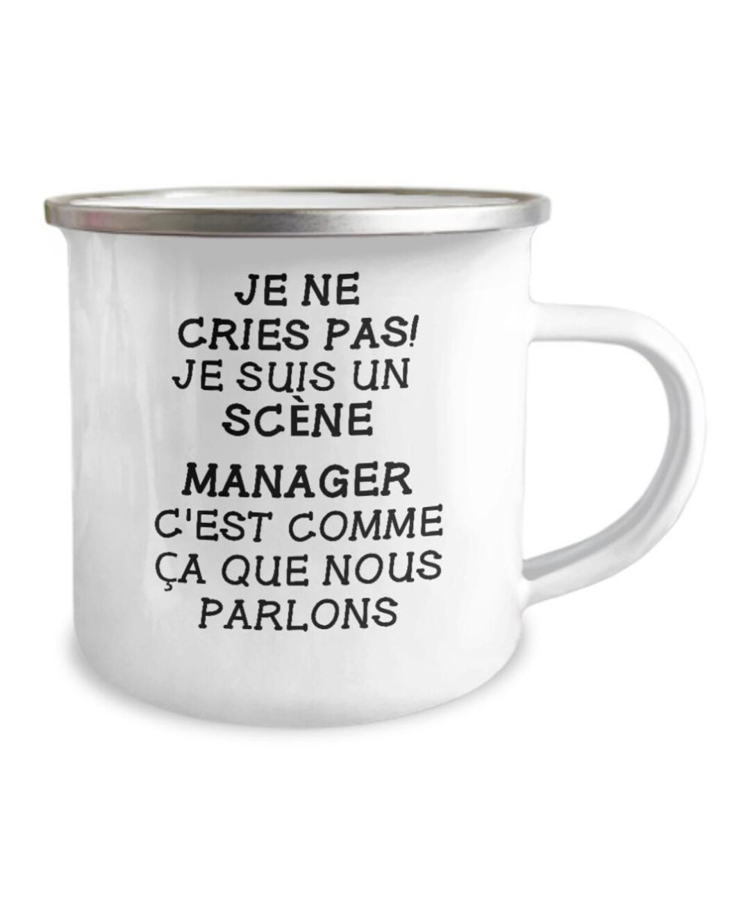 Stage Manager Camper Mug in French and English, Stage Management Gift ...