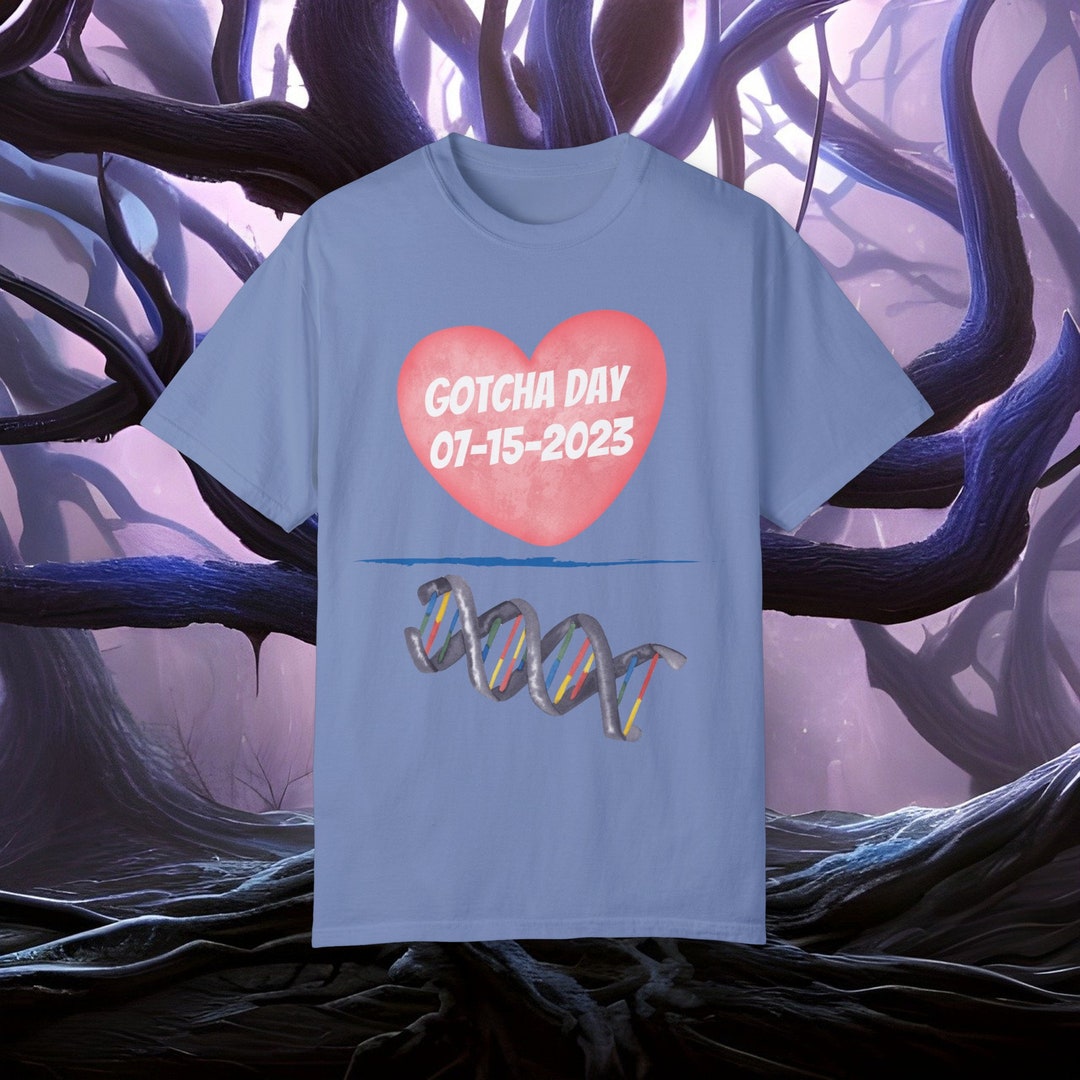 Personalized Gotcha Day Comfort Colors T-shirt, Adoption Day Gift ...