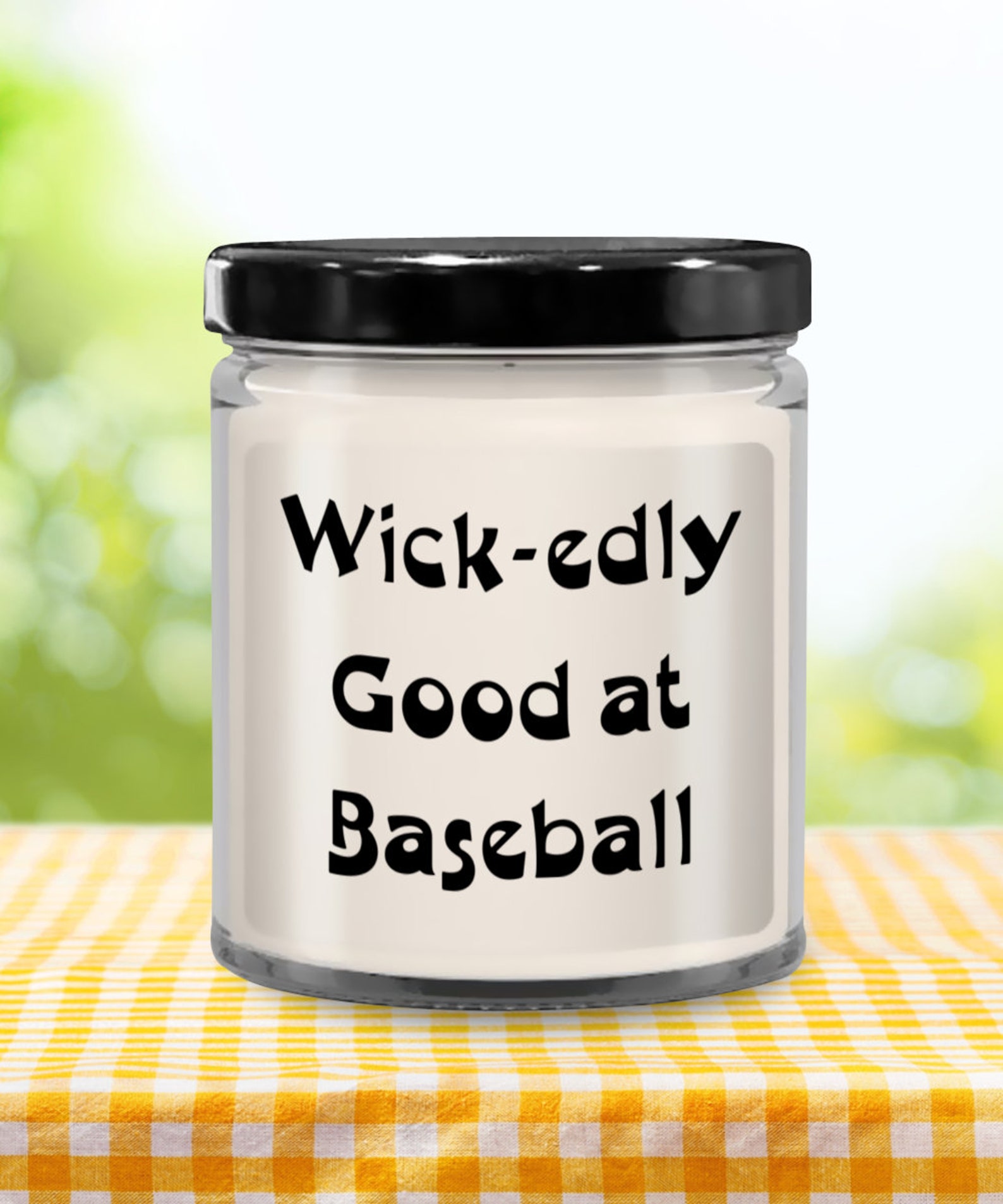 Baseball Player Candle, Punny 9 Oz Soy Luxury Witty Baseball Statement ...