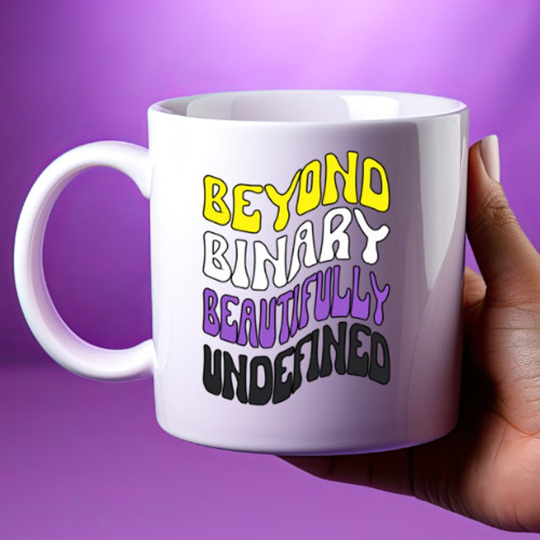 Non-binary Pride Mug, Non-binary Flag Colors, Gender Identity Statement ...