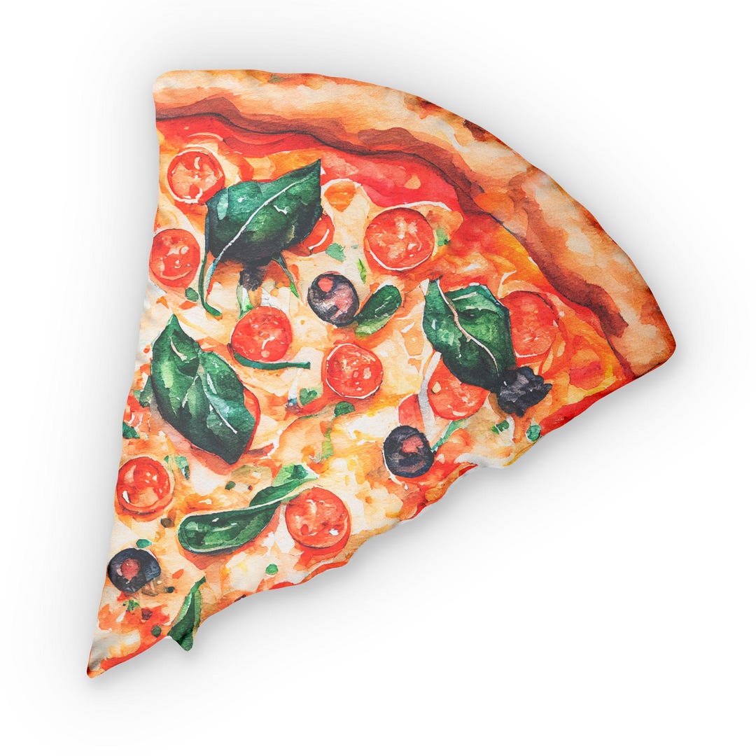 Pizza Slice Shaped Pillow, Pizza Pillow, Cute Pizza Pillow, Pizza Slice ...