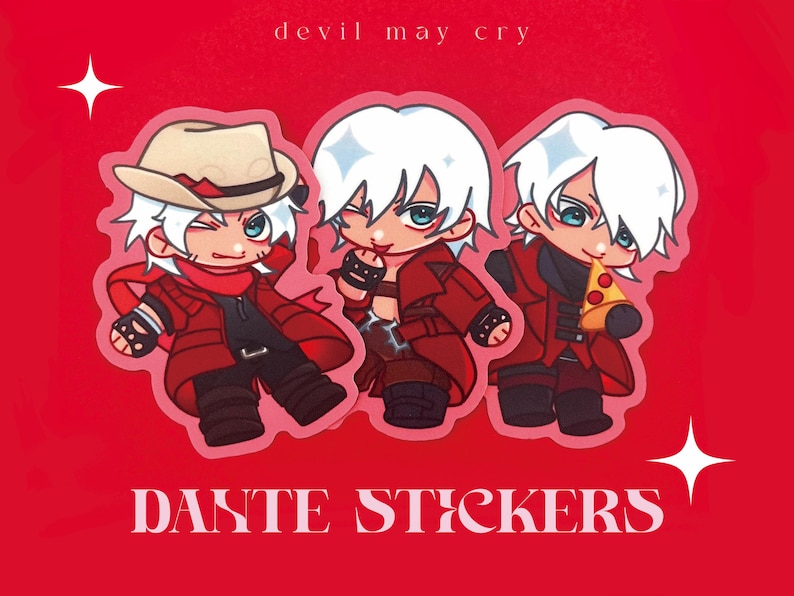 Devil May Cry Dante Stickers - DMC 1, 3, 5 - Etsy