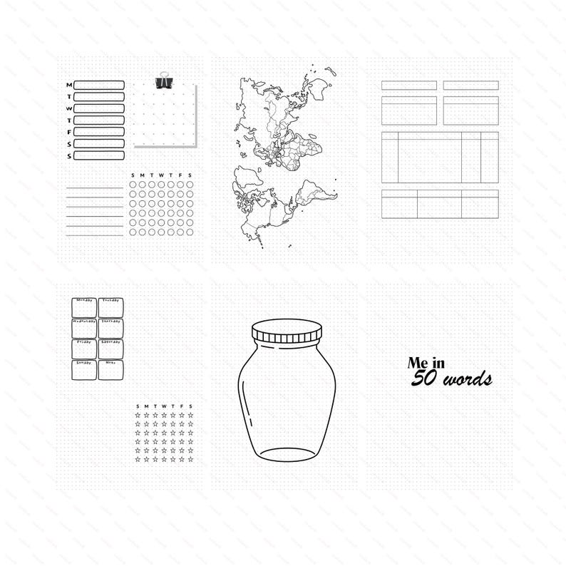 Minimal Planner for Busy Women | Bullet Journal Printable Bundle ...