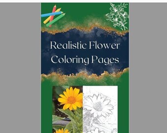 Over 100 Flowers Coloring Book Pages. Printable PDF Downloads. for ...