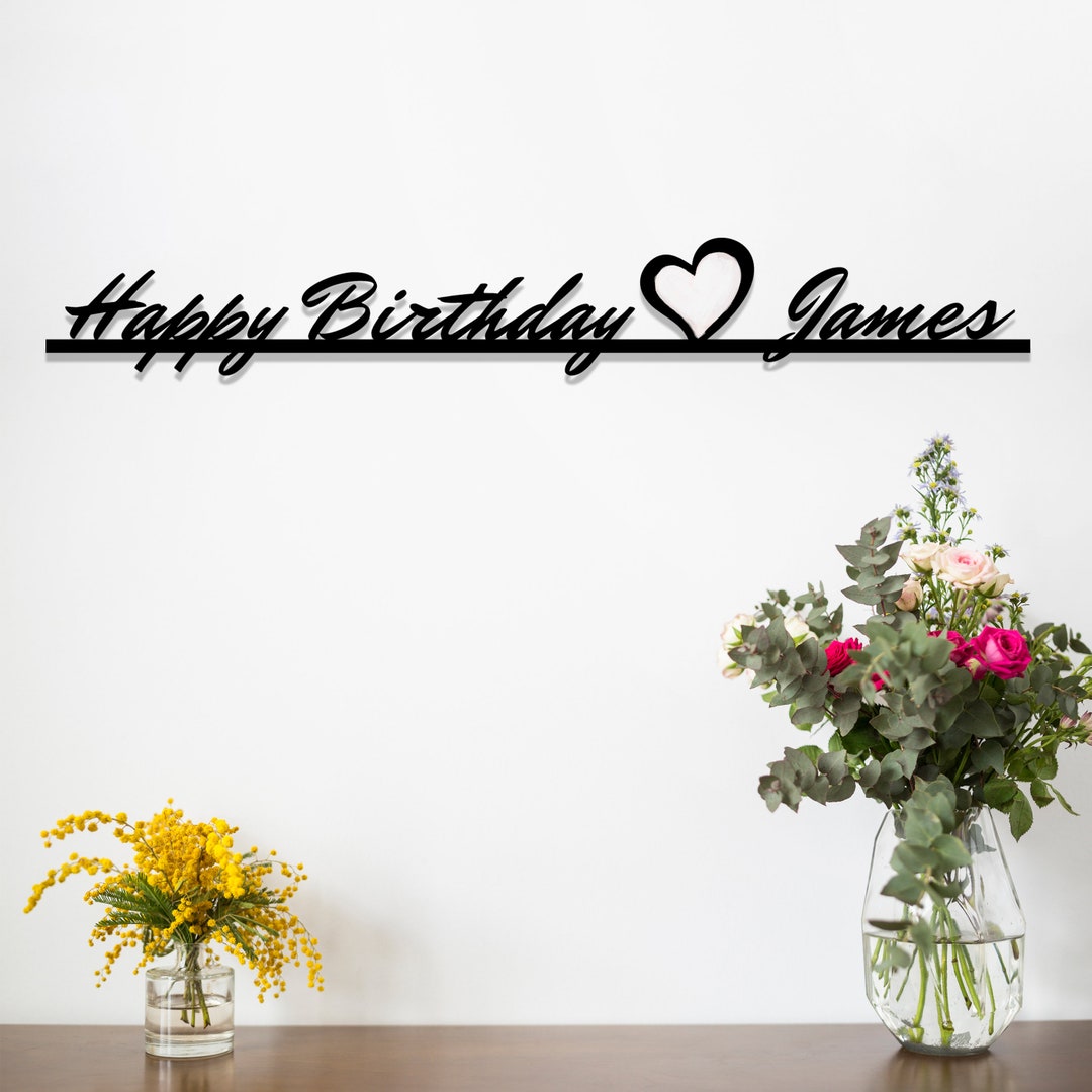 Personalized Wood Birthday Sign,wood Birthday Gift,wood Wall Decor - Etsy