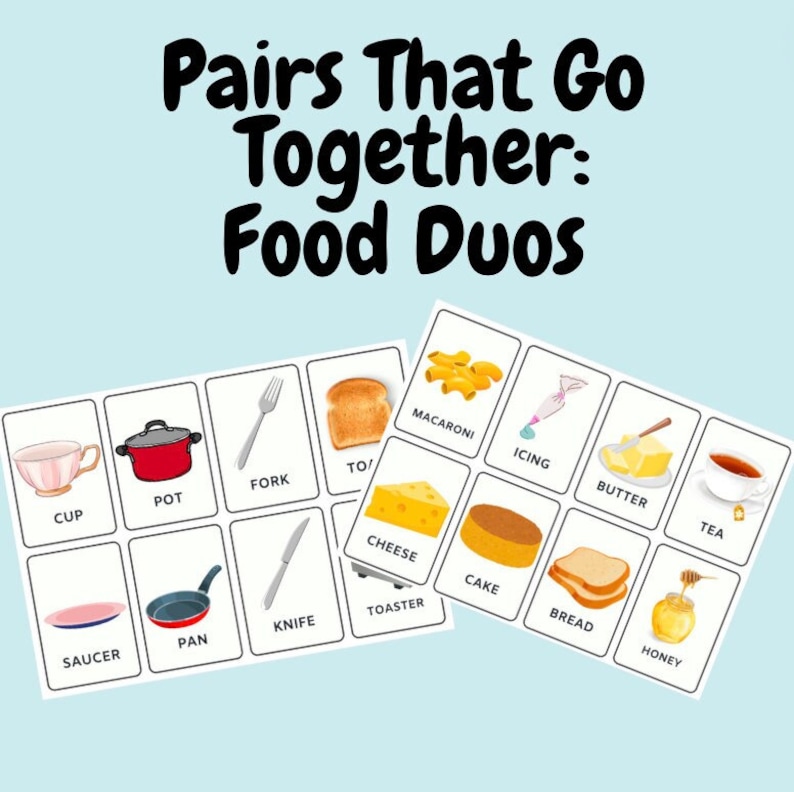 Pairs That Go Together: Food Duos - Etsy