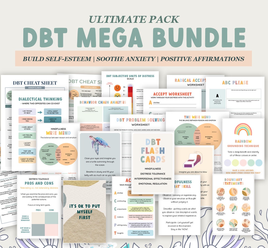 DBT MEGA BUNDLE Dbt Skills 2023 2024 Dbt Workbook - Etsy Australia
