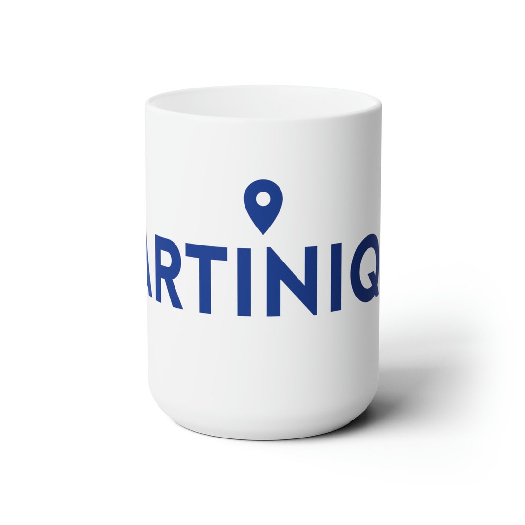 Martinique Pin Drop White Mug - Etsy