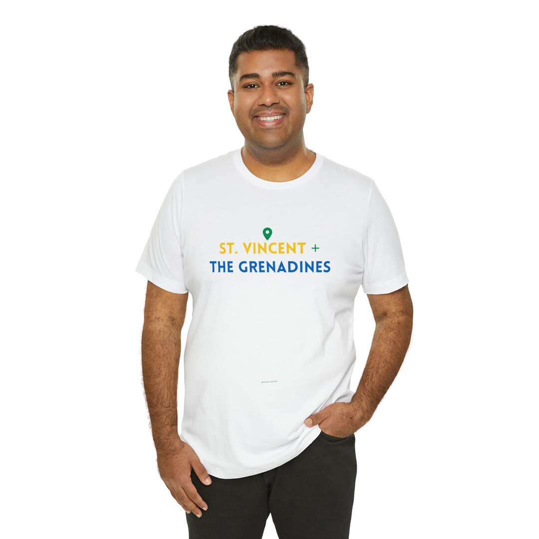St. Vincent + the Grenadines Pin Drop Tee - Etsy