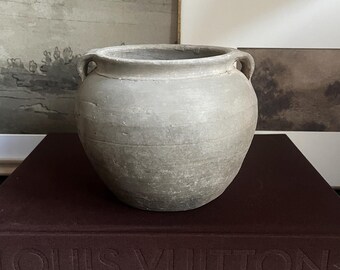Vintage Clay Pot With Handles - Etsy
