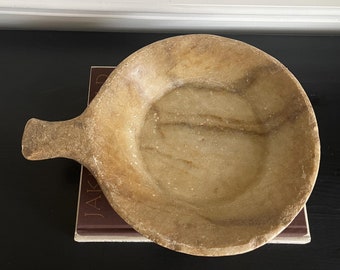 Extra Large Vintage Stone Parat Tray with Handle - Etsy